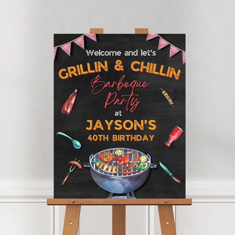 Grillin Chillin Sign - Etsy