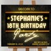 Hollywood Party Welcome Sign - Prom Night - Digital Canva Template - Etsy