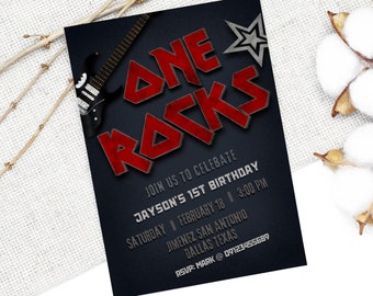 One Rocks Template - Etsy