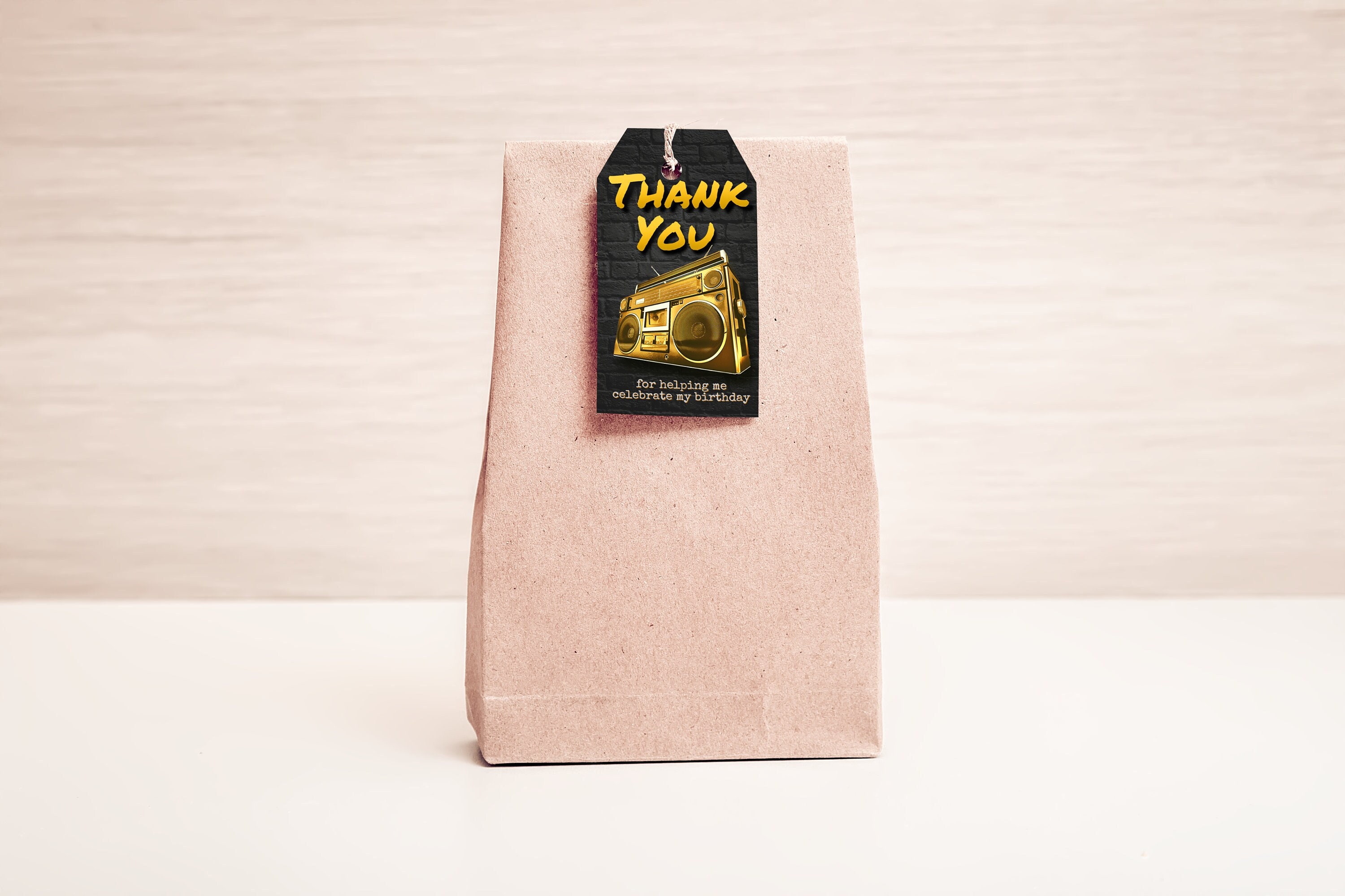 Hip Hop Rapper Gangsta Party Digital Editable Party Tag - Etsy