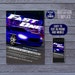 Fast One Racing Car Digital Invitation Canva Template - Etsy