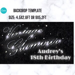 Vintage Glamour Old Hollywood glam Photo Backdrop Digital Backdrop ...