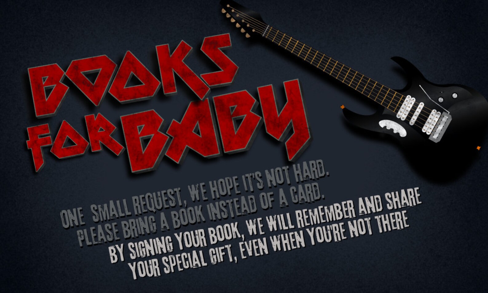 Born to Rock Baby Shower - Rockstar Theme - Rocker Theme Invitation ...