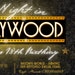 Hollywood Party Digital Ticket Editable Birthday Invitation Canva ...