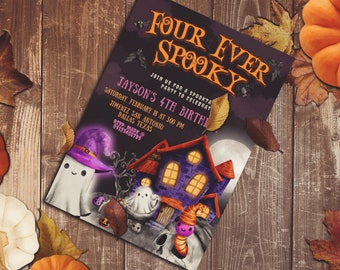 Four Ever Spooky Invitation - Etsy