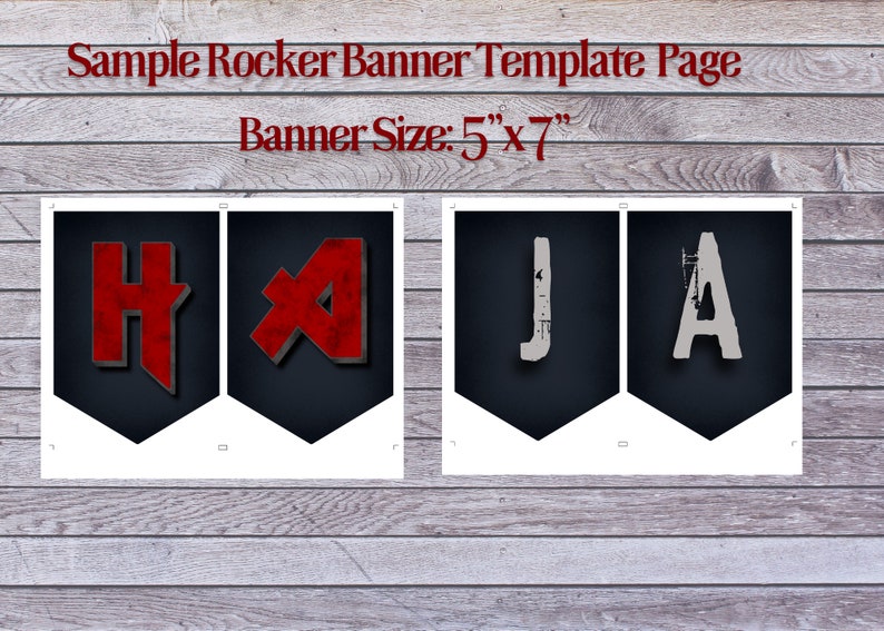 Rocker Rock Star Rock and Roll Banner Digital Canva Template - Etsy