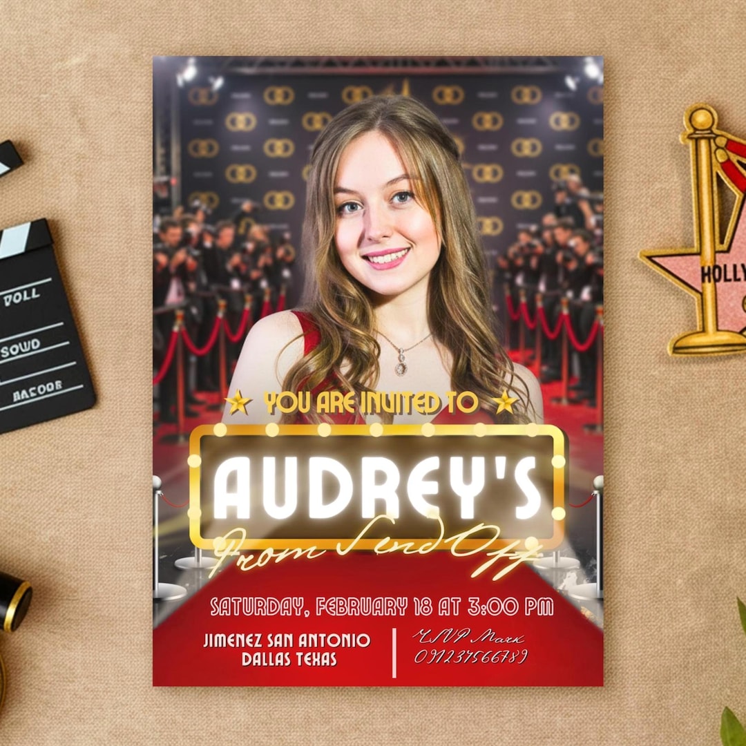 Prom Send off - Hollywood Party With Photo - Minimalist Digital ...