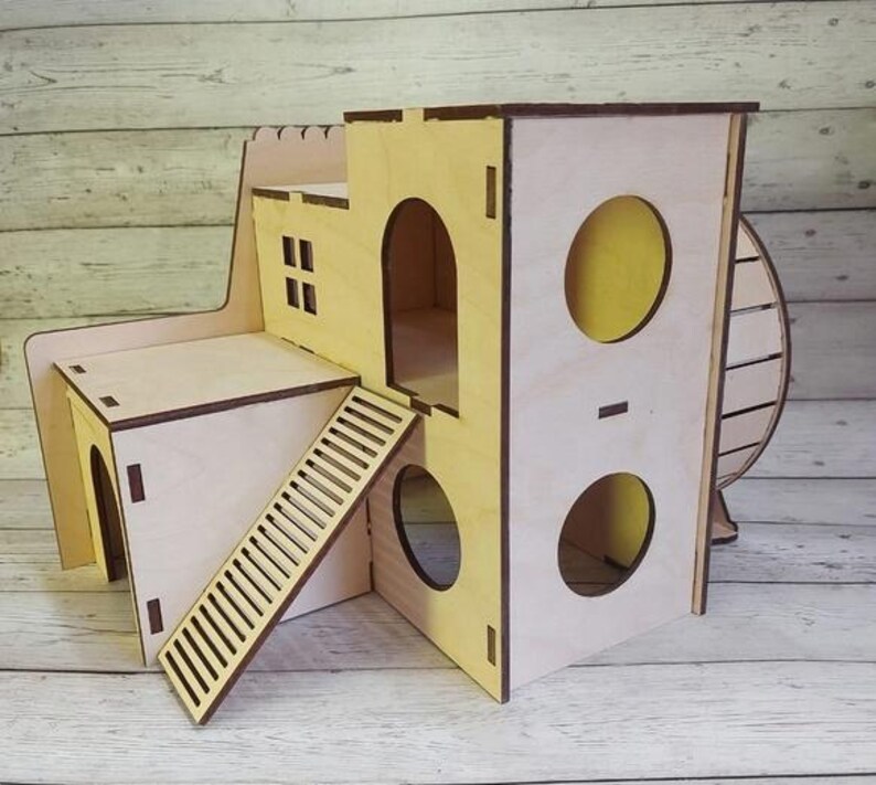 Casa para hamster mdf | Digital Files corte láser - Etsy México