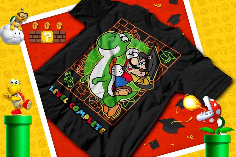 Mario Bros Graduado Graduacion Egresado Vectores ARCHIVOS Editables ...