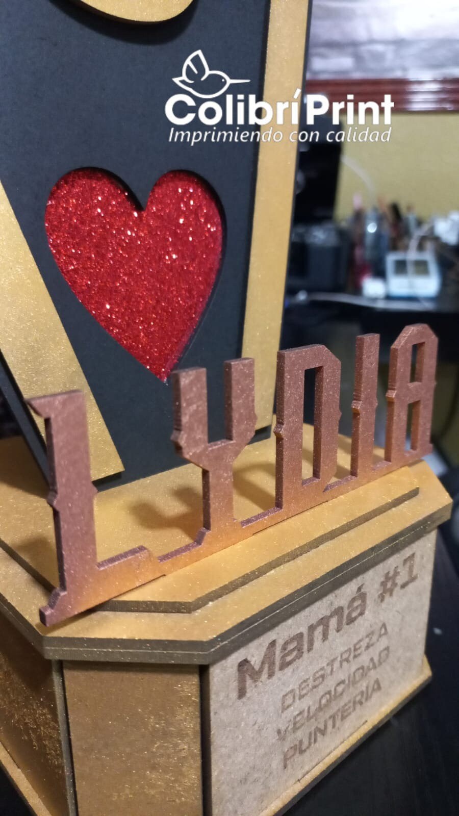 Trofeo Chancla a la mamá # 1 mdf 2.5mm Chancla, sandalia Laser cut mom ...