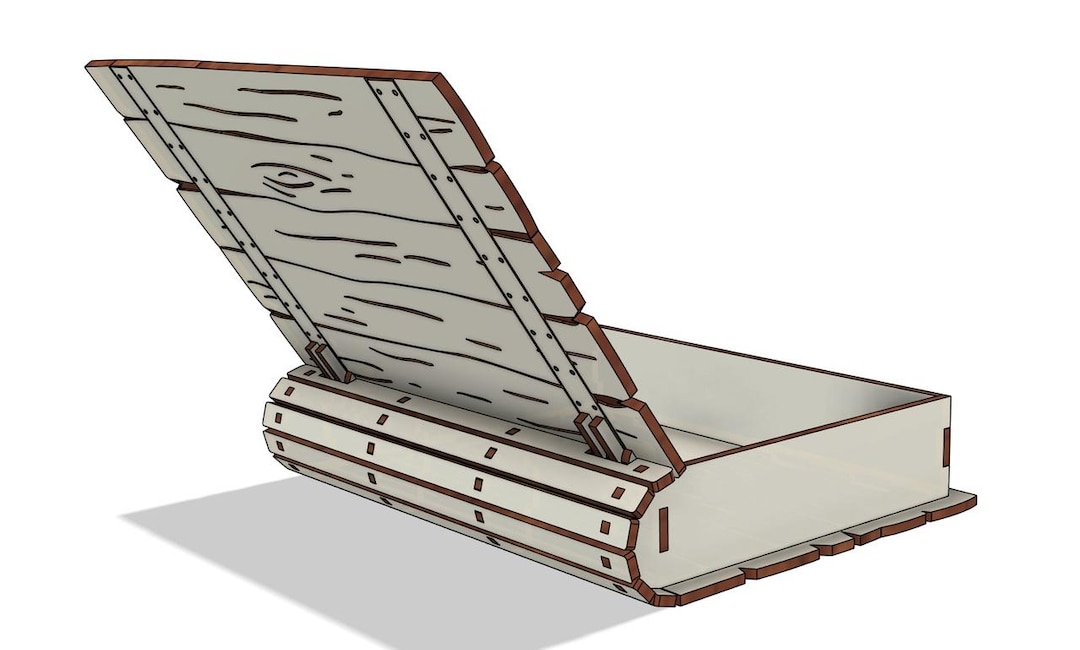 Book Box Mdf Digital Files for Laser Cutting MDF | Book File Laser Cut ...