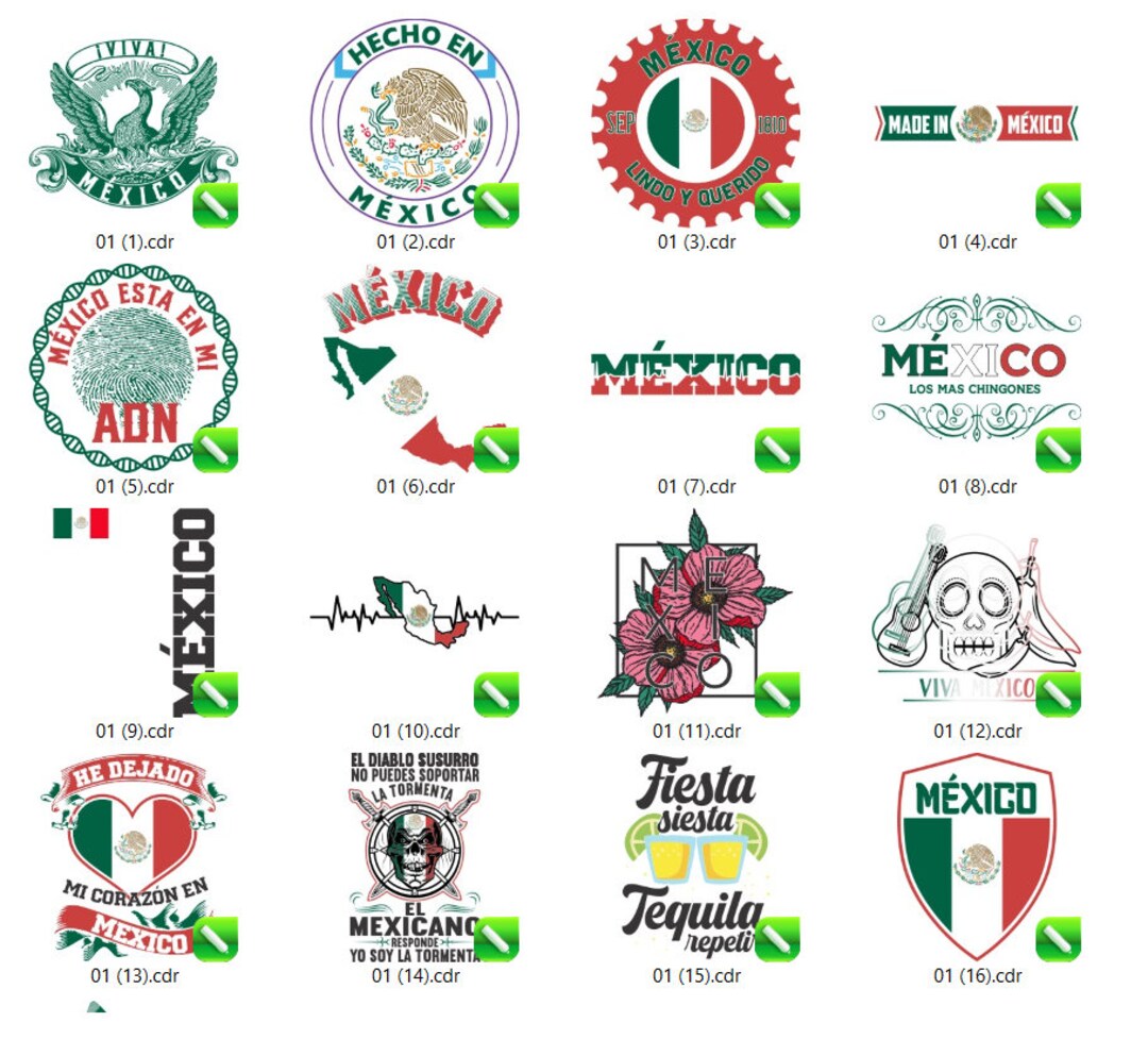 Fiestas Patrias Vectores Mexico 32 - Etsy