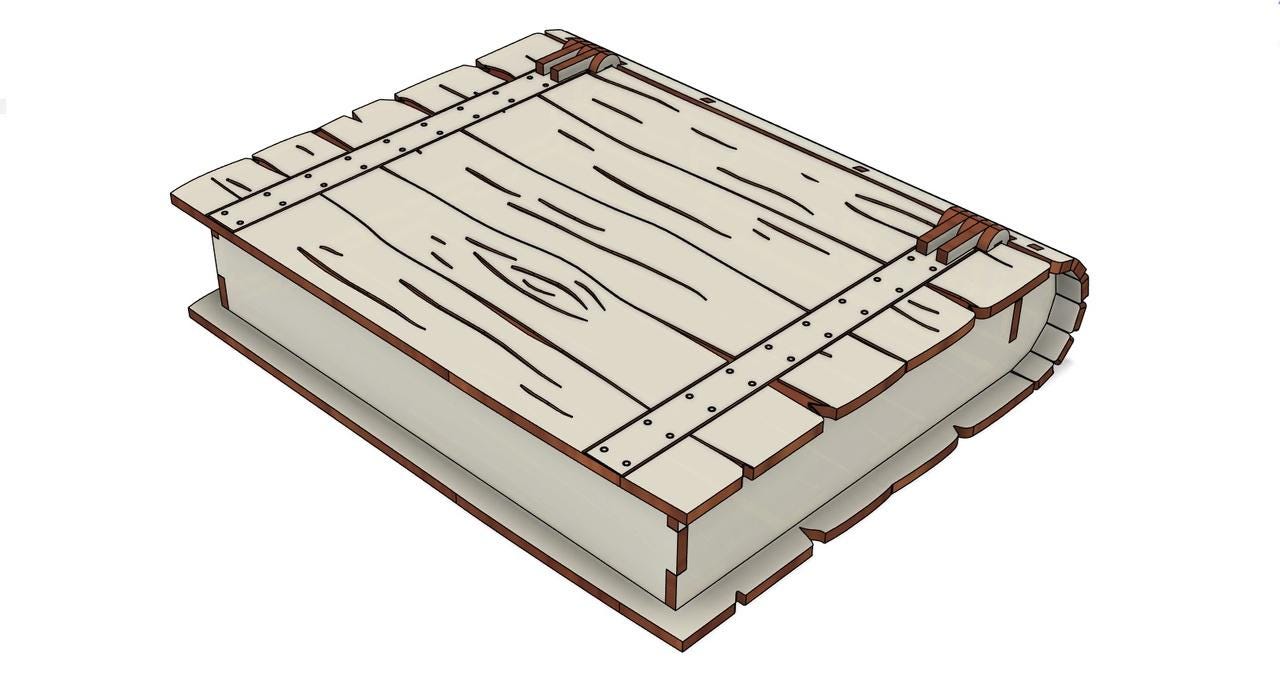 Book Box Mdf Digital Files for Laser Cutting MDF | Book File Laser Cut ...