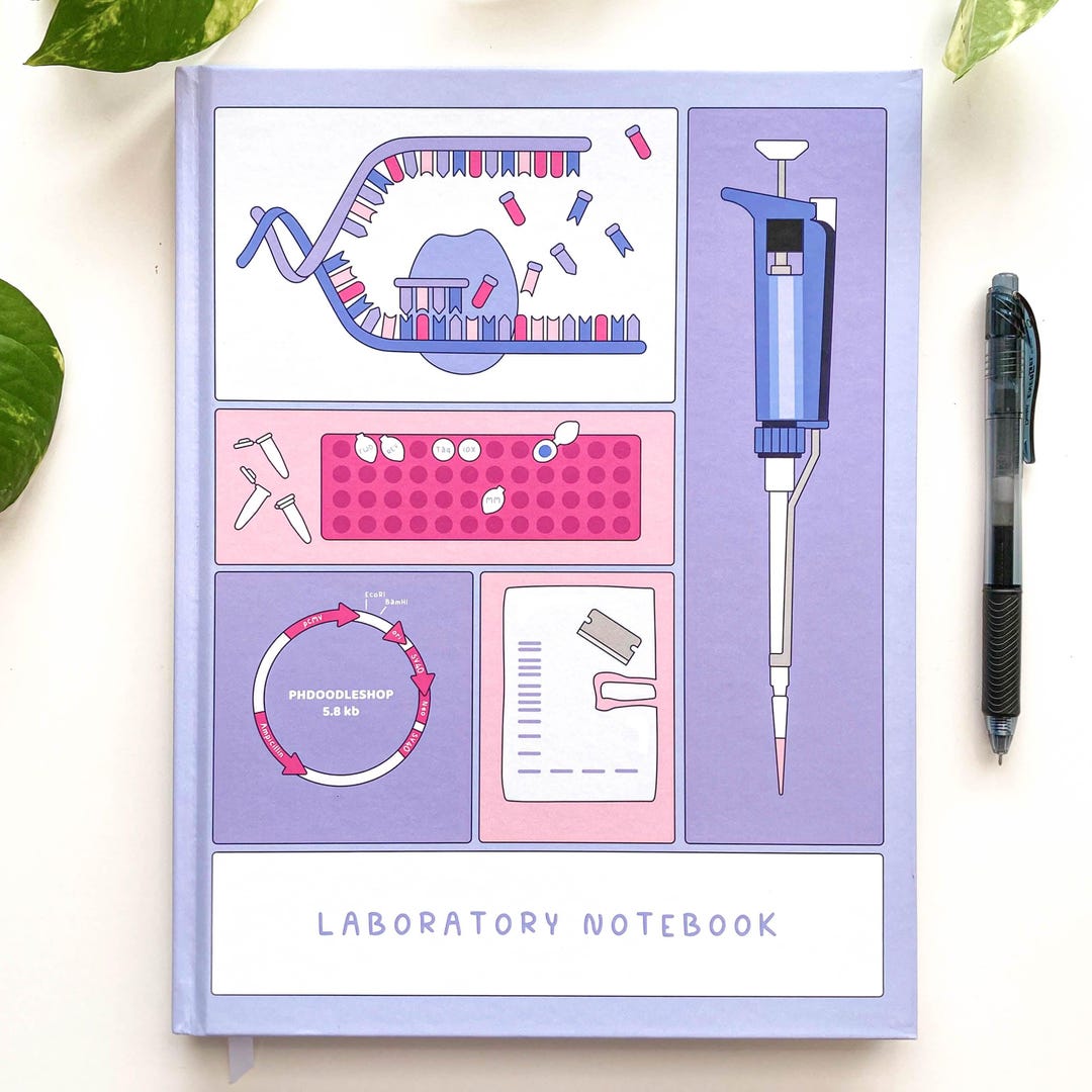 Molecular Biology Laboratory Notebook | Gift for Molecular Biologist, Cell Biologist | Cute ...
