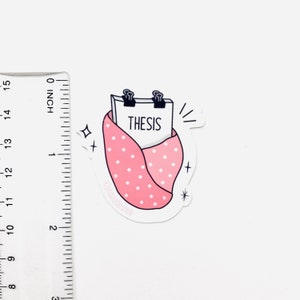 PHD Thesis Vinyl Sticker Perfect Gift for Phd Graduate - Etsy