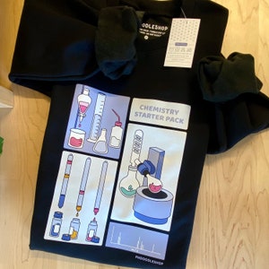 Chemistry Starter Pack Sweatshirt | Gift for Organic Analytical Chemist ...