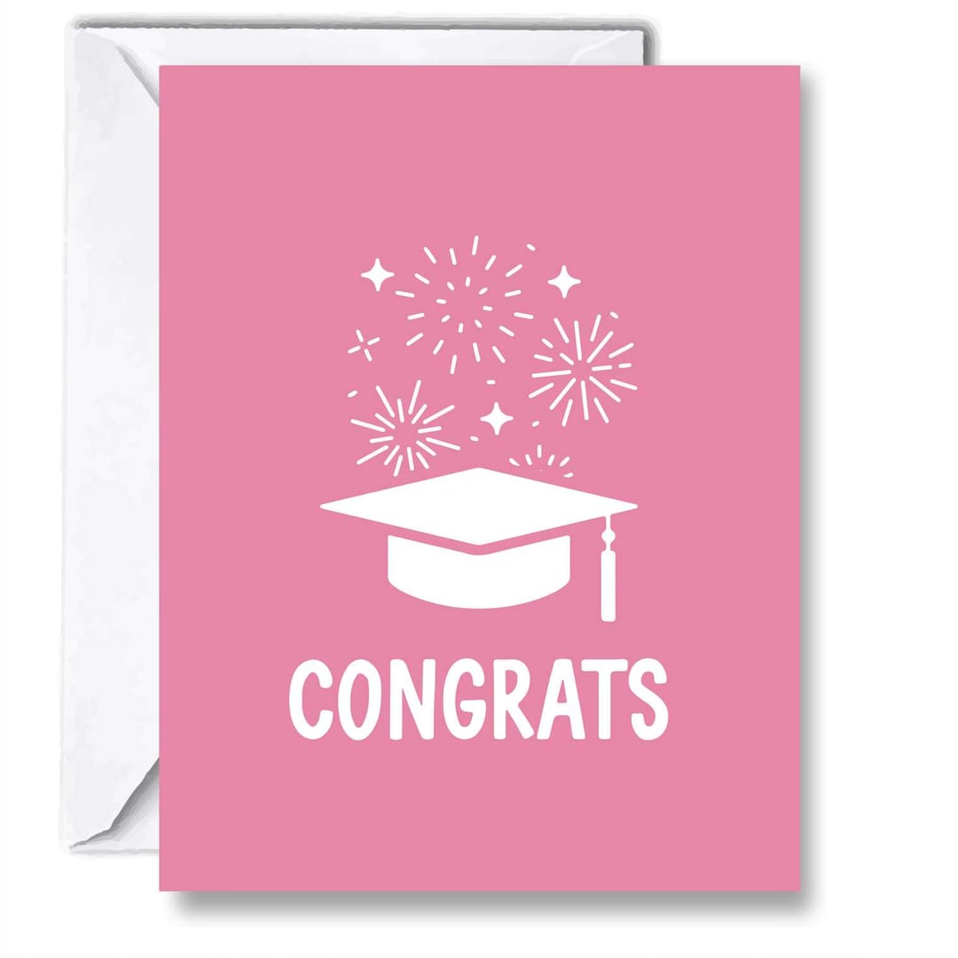 Cute Graduation Card for Her With Envelope | Graduation Card for Phd ...