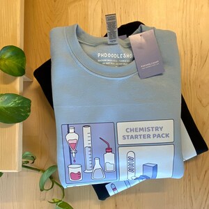Chemistry Starter Pack Sweatshirt | Gift for Organic Analytical Chemist ...