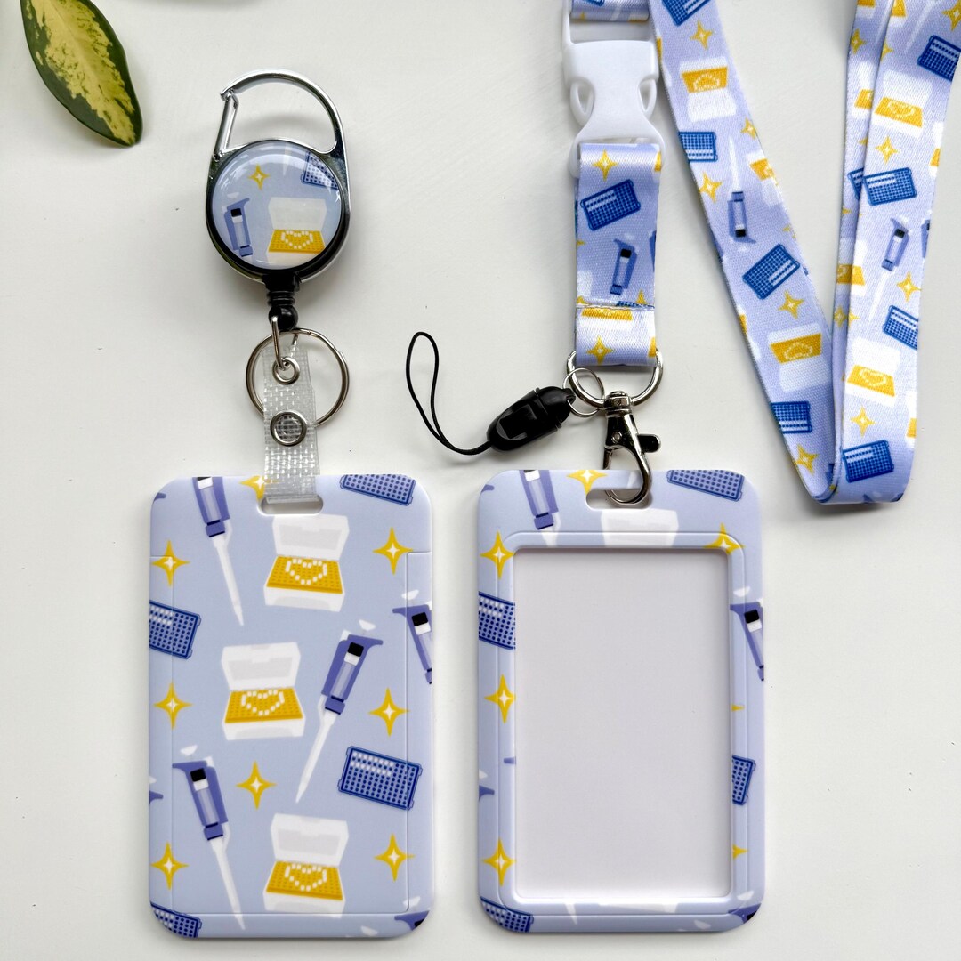 Micropipette Card Holder Set | Cute Molecular Biology Badge Reel ...