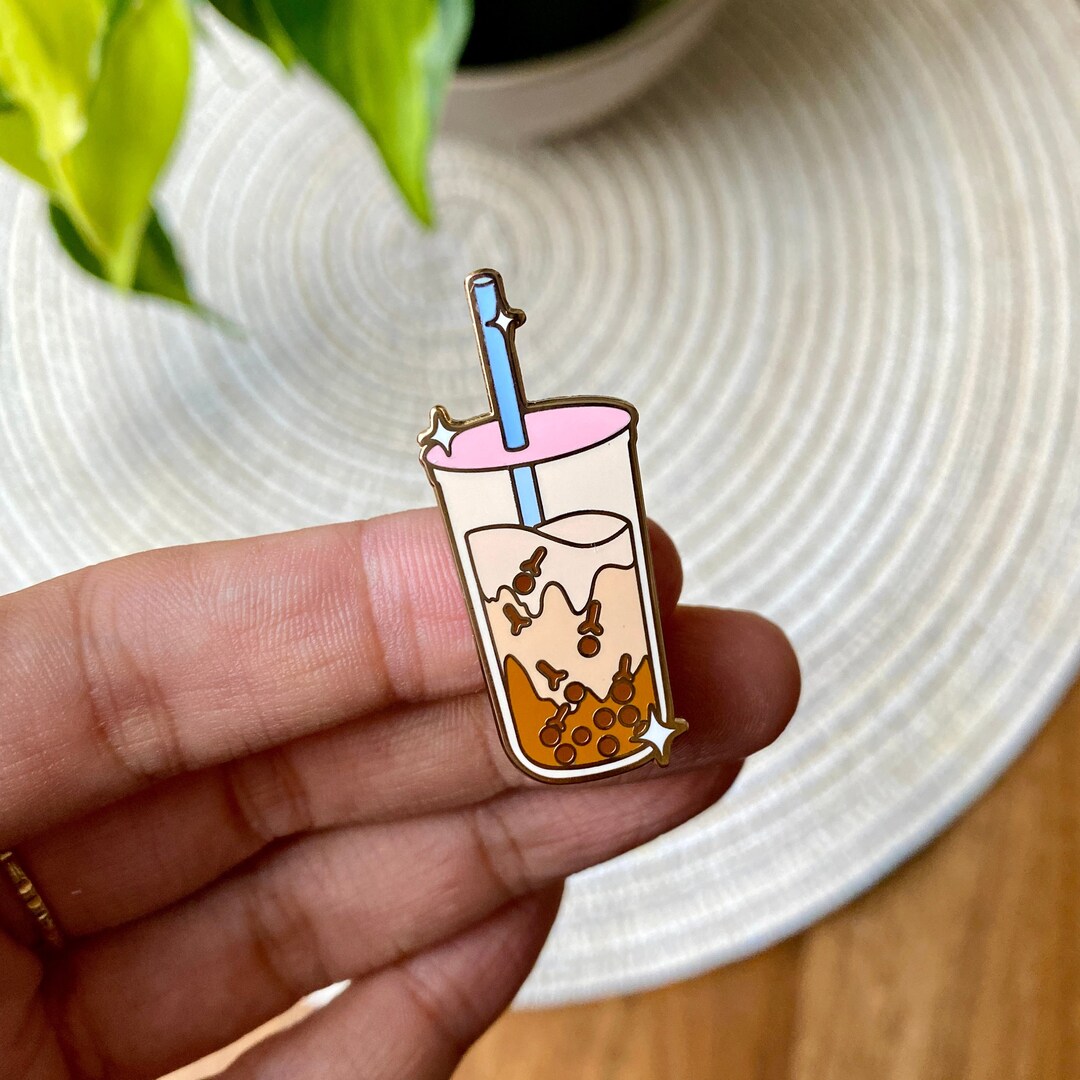 Anti-boba Milk Tea Enamel Pin Cute Science Gift for Immunologist ...