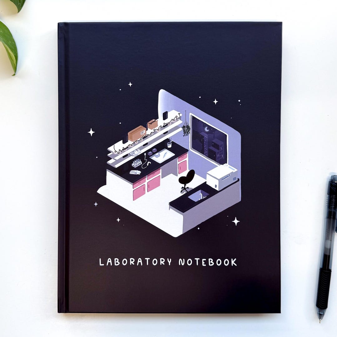 Laboratory Notebook for Research Scientists | A Night in the Lab - Etsy