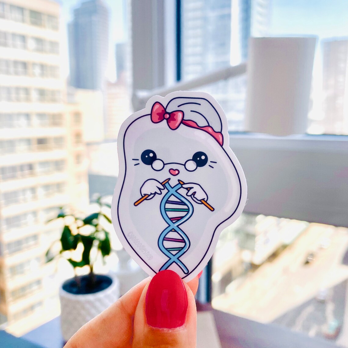 DNA Polymerase Vinyl Sticker Molecular Biology Gift for - Etsy