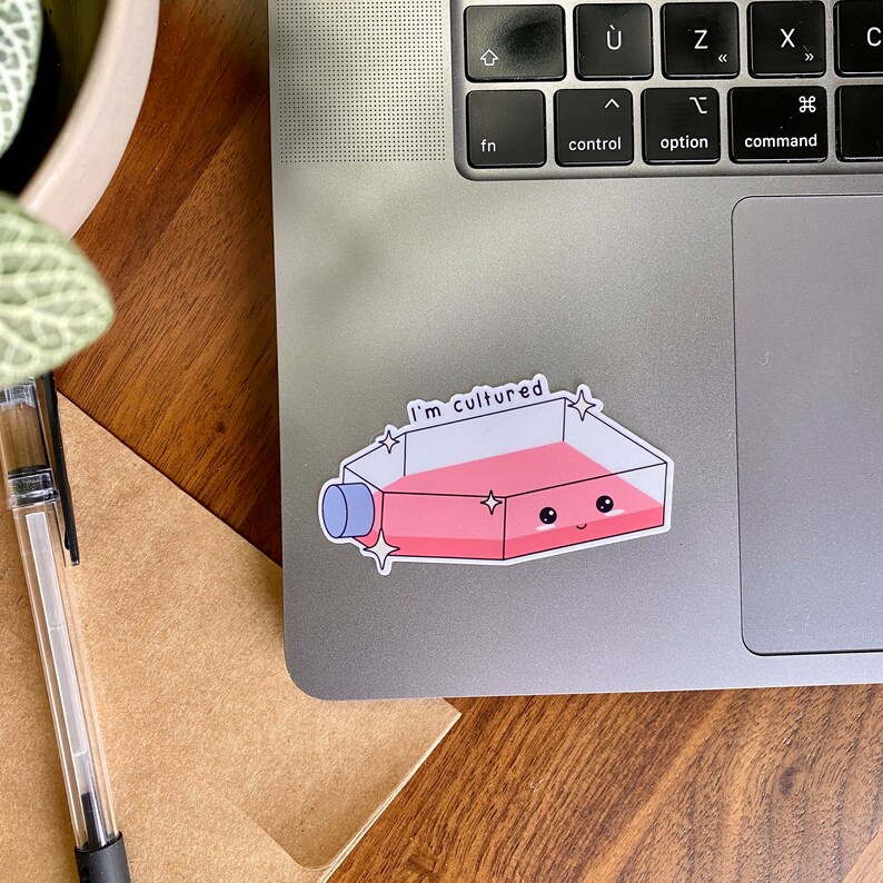 Cell Culture Flask Vinyl Sticker Cell Biology Gift for Phd - Etsy