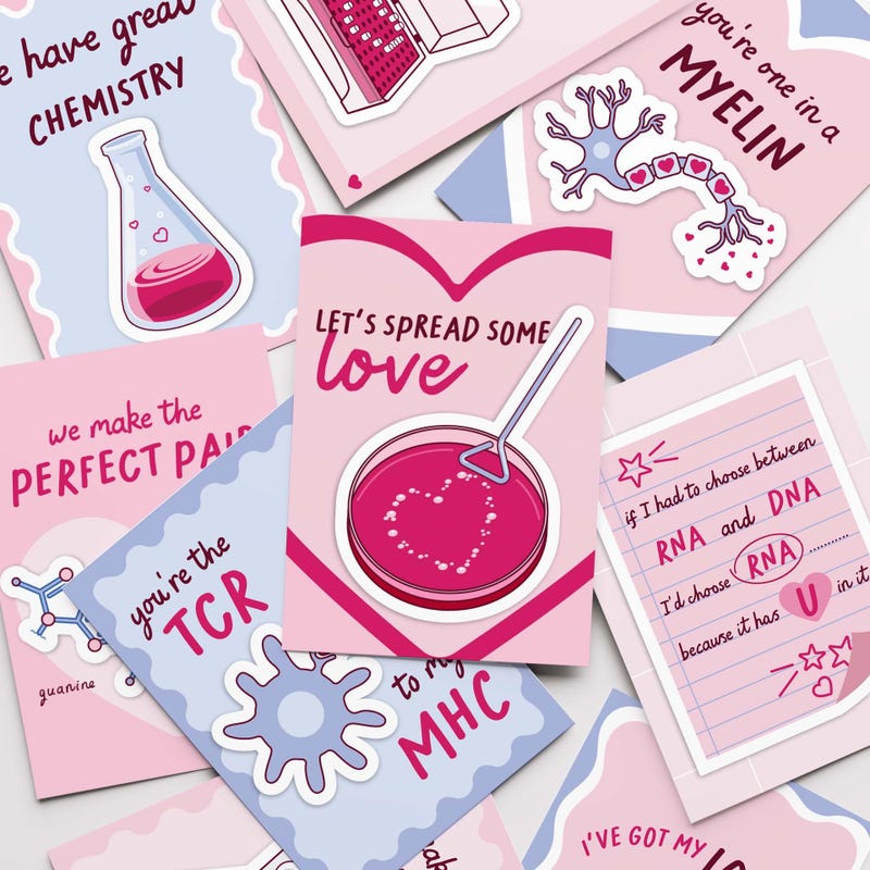 Science Valentine - Etsy