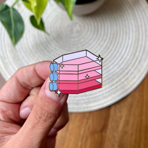 Cell Culture Flasks Enamel Pin | Cute Cell Biology Pin for Laboratory ...