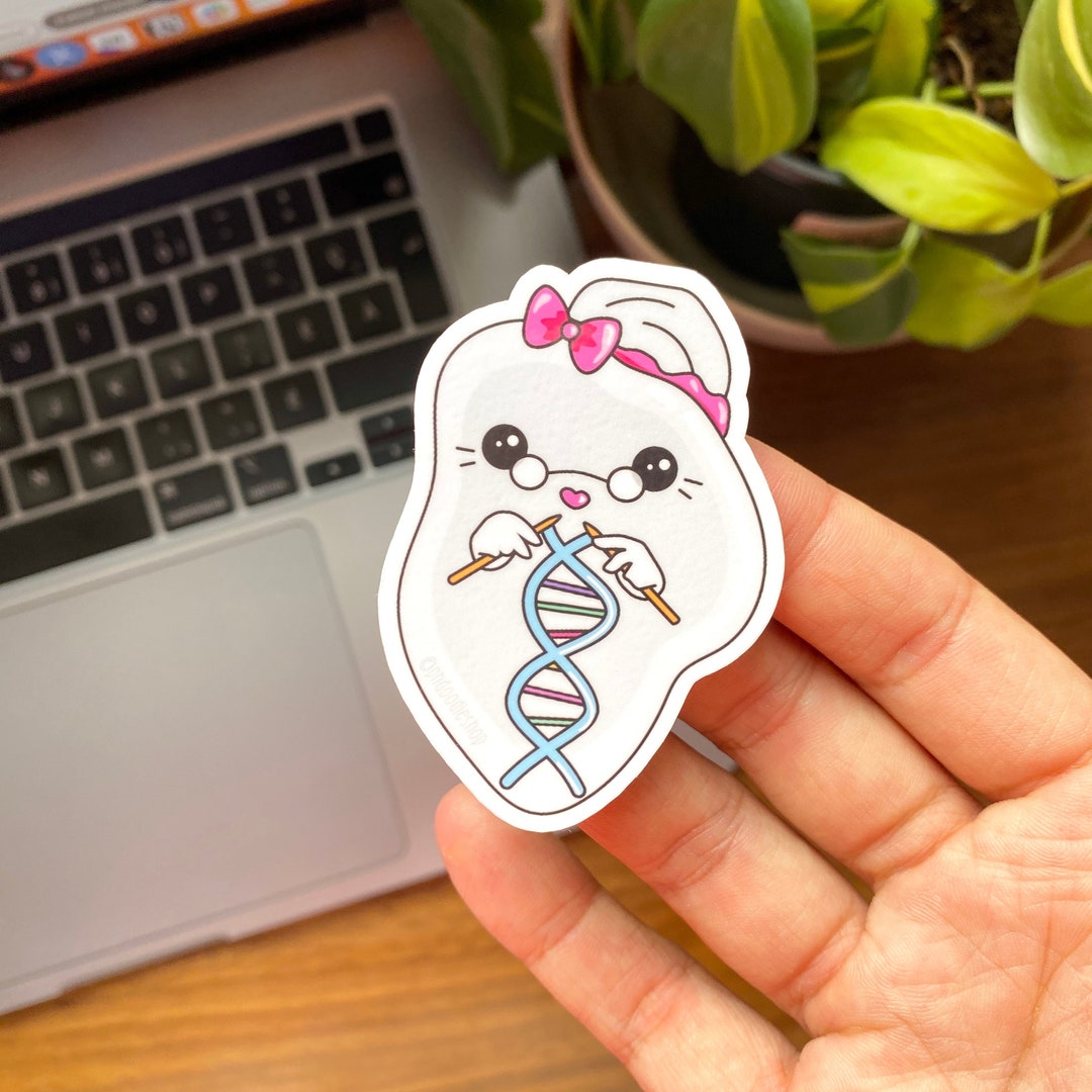 DNA Polymerase Vinyl Sticker Molecular Biology Gift for Phd Graduate ...