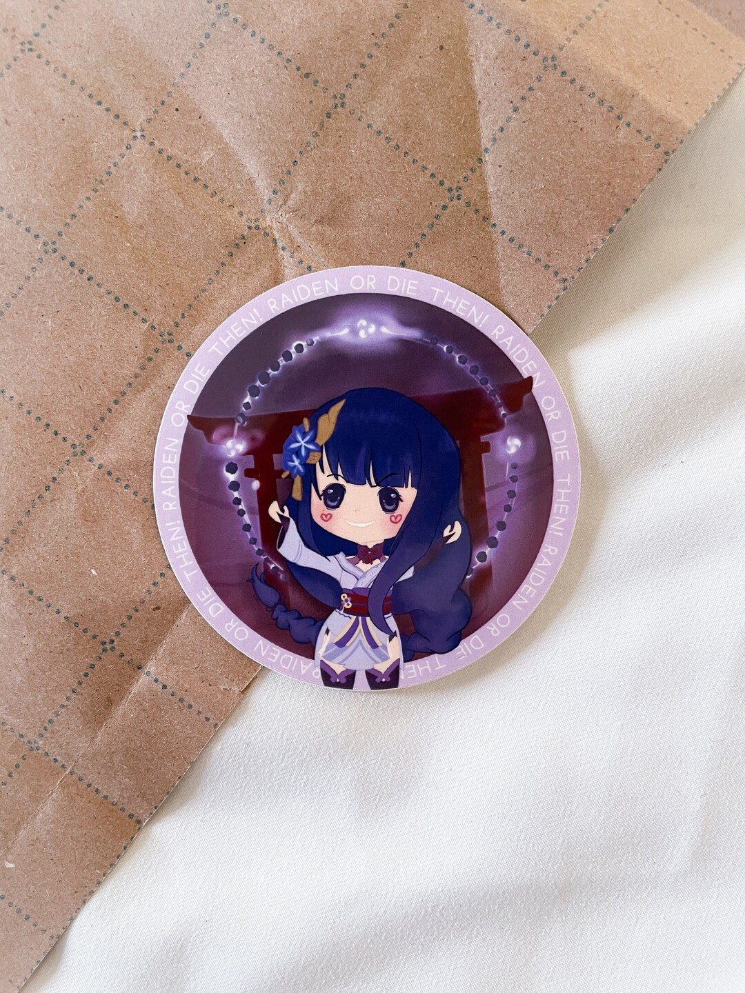 Genshin Inspired RAIDEN or DIE THEN Raiden Shogun Ei Baal Electro ...