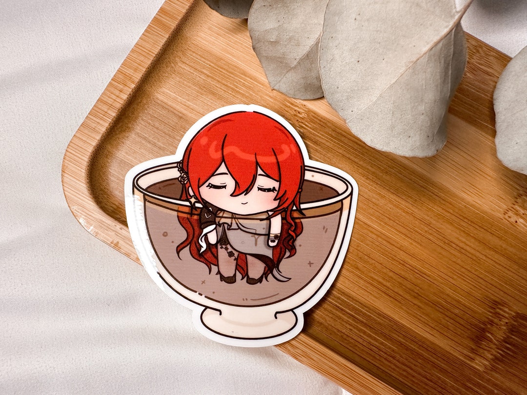 Himeko Honkai Star Rail Coffee Sticker Anime Gacha Video Game Sticker ...