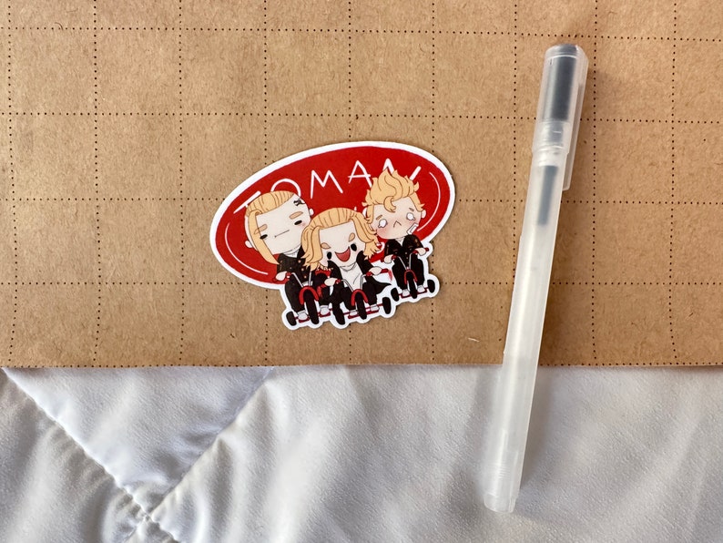 Tokyo Tricycle Gang Sticker | Anime Fanart | Chibi Sticker - Etsy