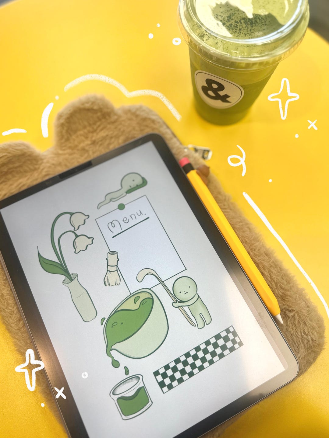 Smiski Matcha Station Art Print || Illustration for Collectible - Etsy