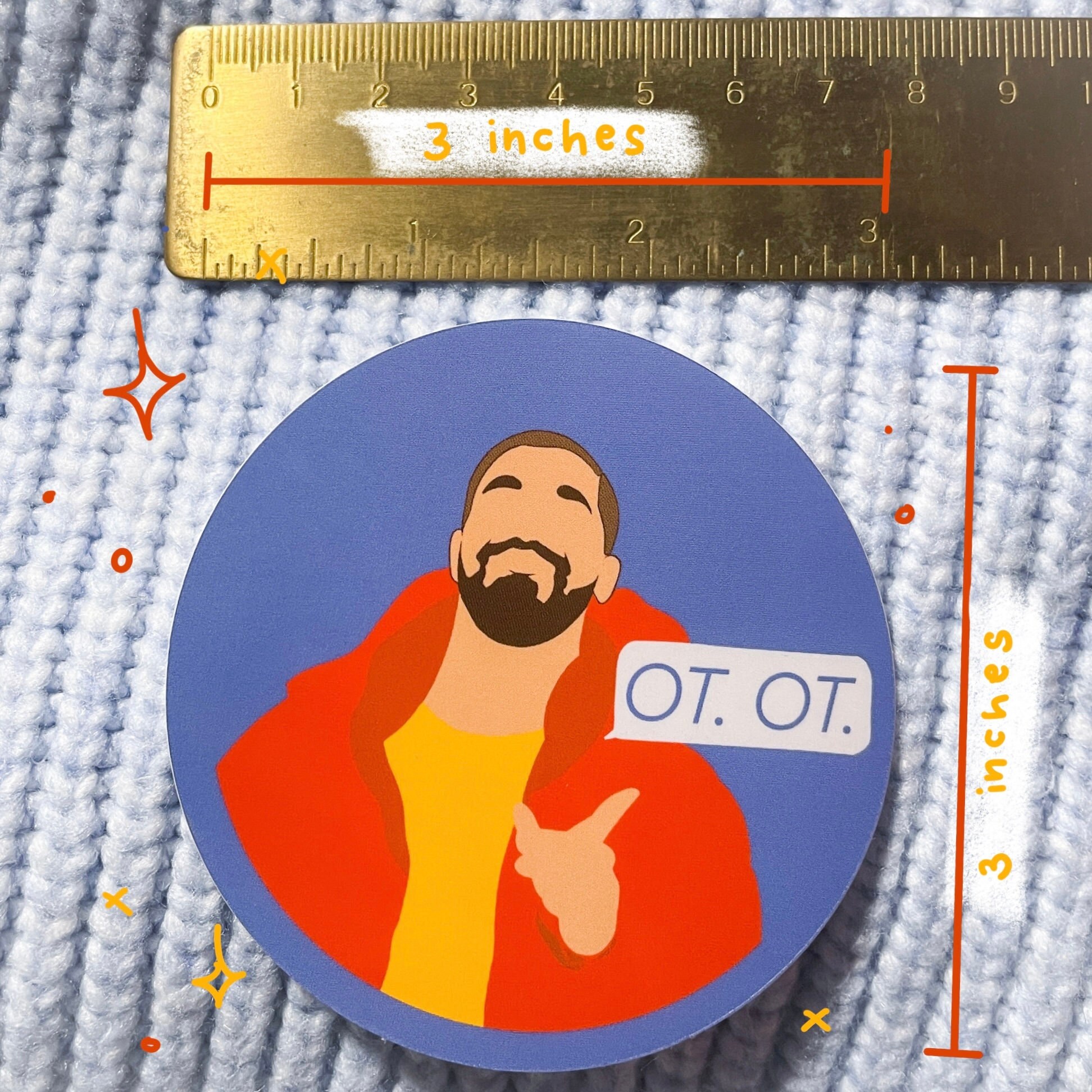 Occupational Therapy OT OT Sticker || Waterproof Vinyl Sticker - Etsy