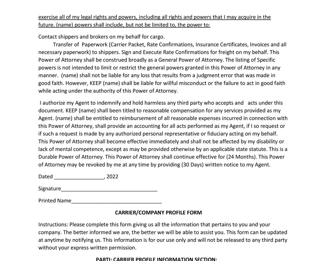 Freight Dispatch Carrier Contract - Freight Dispatcher Contract ...