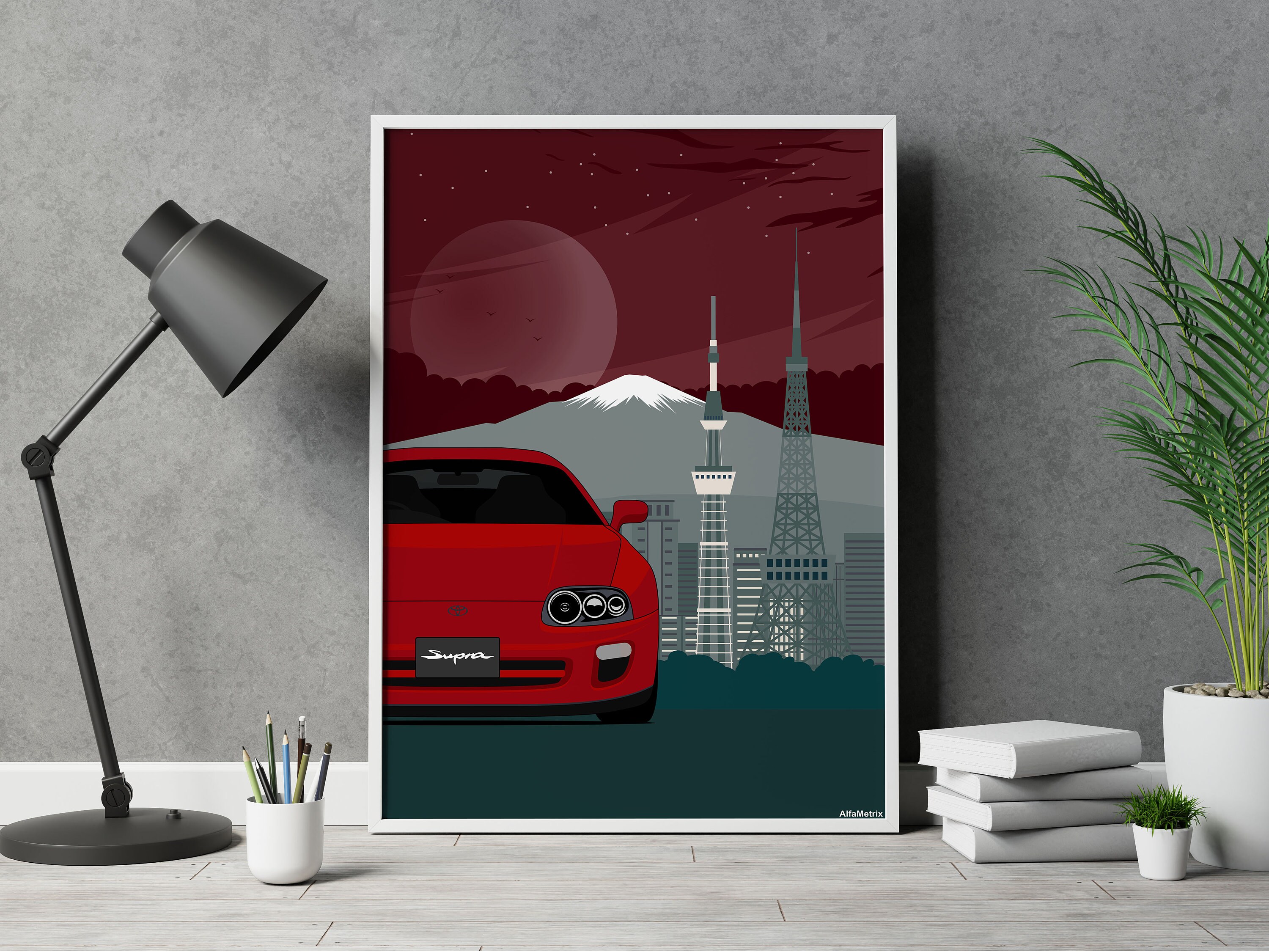 Toyota Supra in Tokyo Japan Poster - Etsy UK
