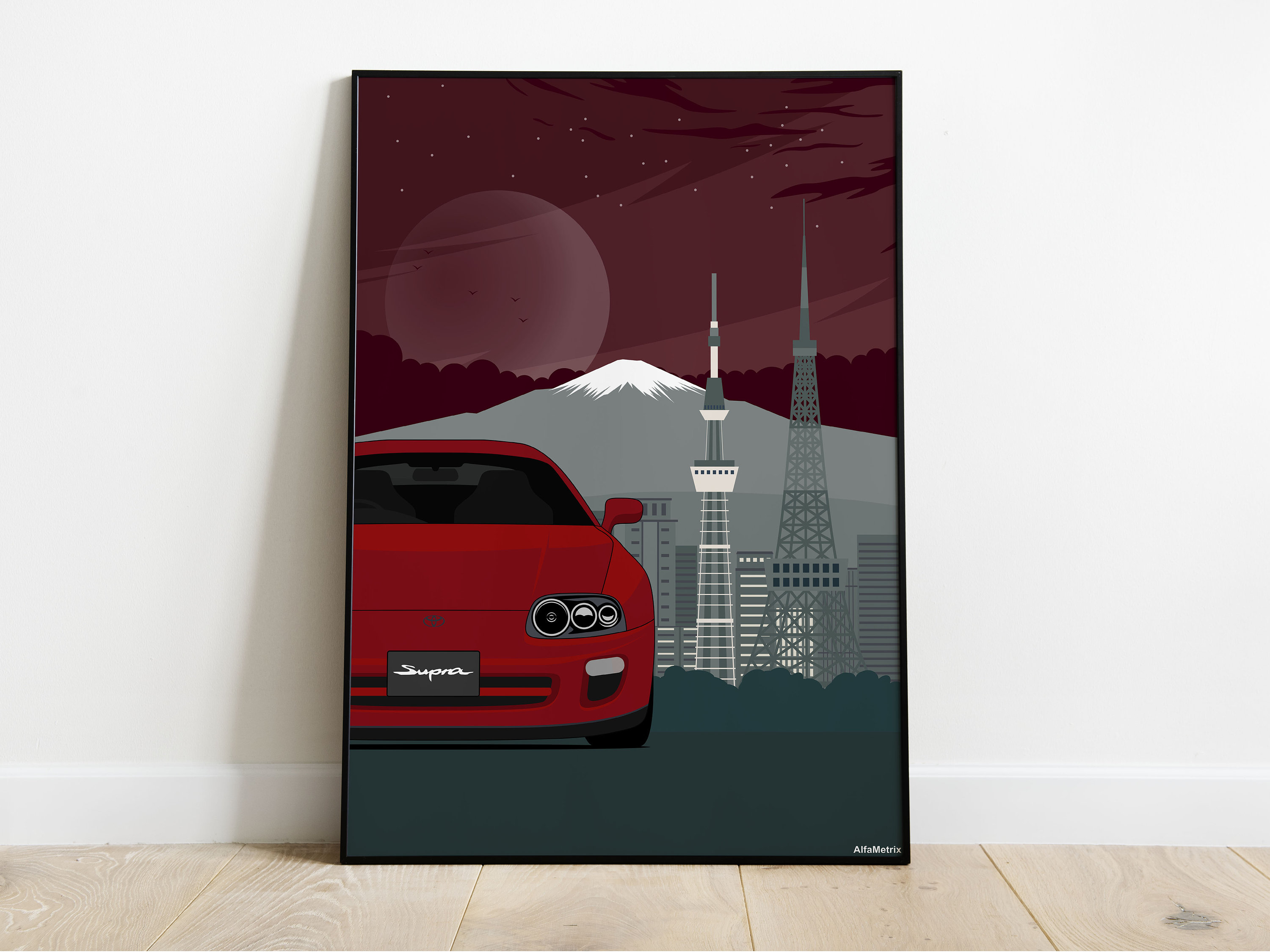 Toyota Supra in Tokyo Japan Poster - Etsy UK
