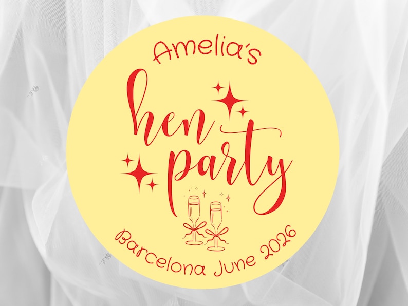 Hen Party Stickers, Hen Do Party Favour, Stickers for Hen Weekend ...