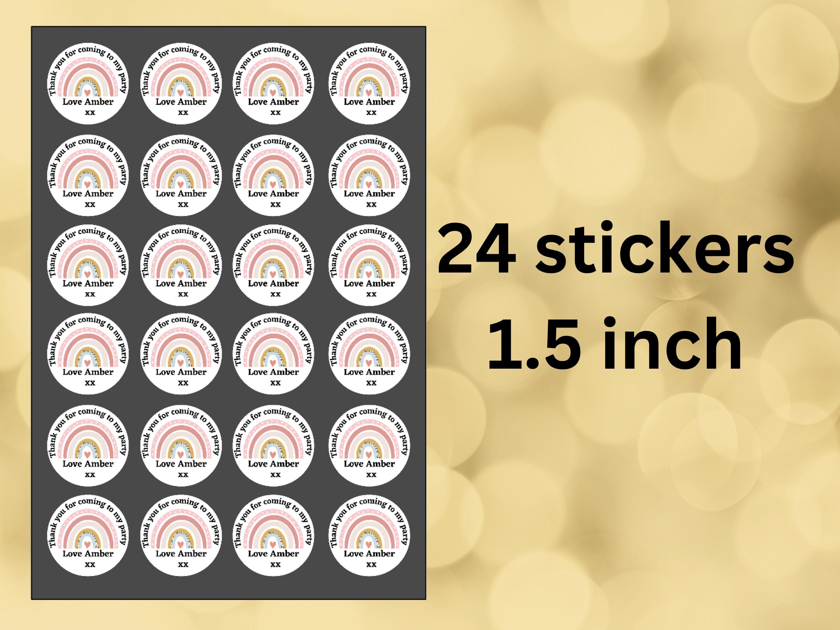 Personalised Childrens Party Bag Stickers Party Thank You - Etsy UK