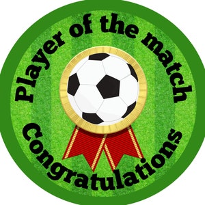 Player of the Match Stickers, Girl, Boy of the Match Award, Football ...