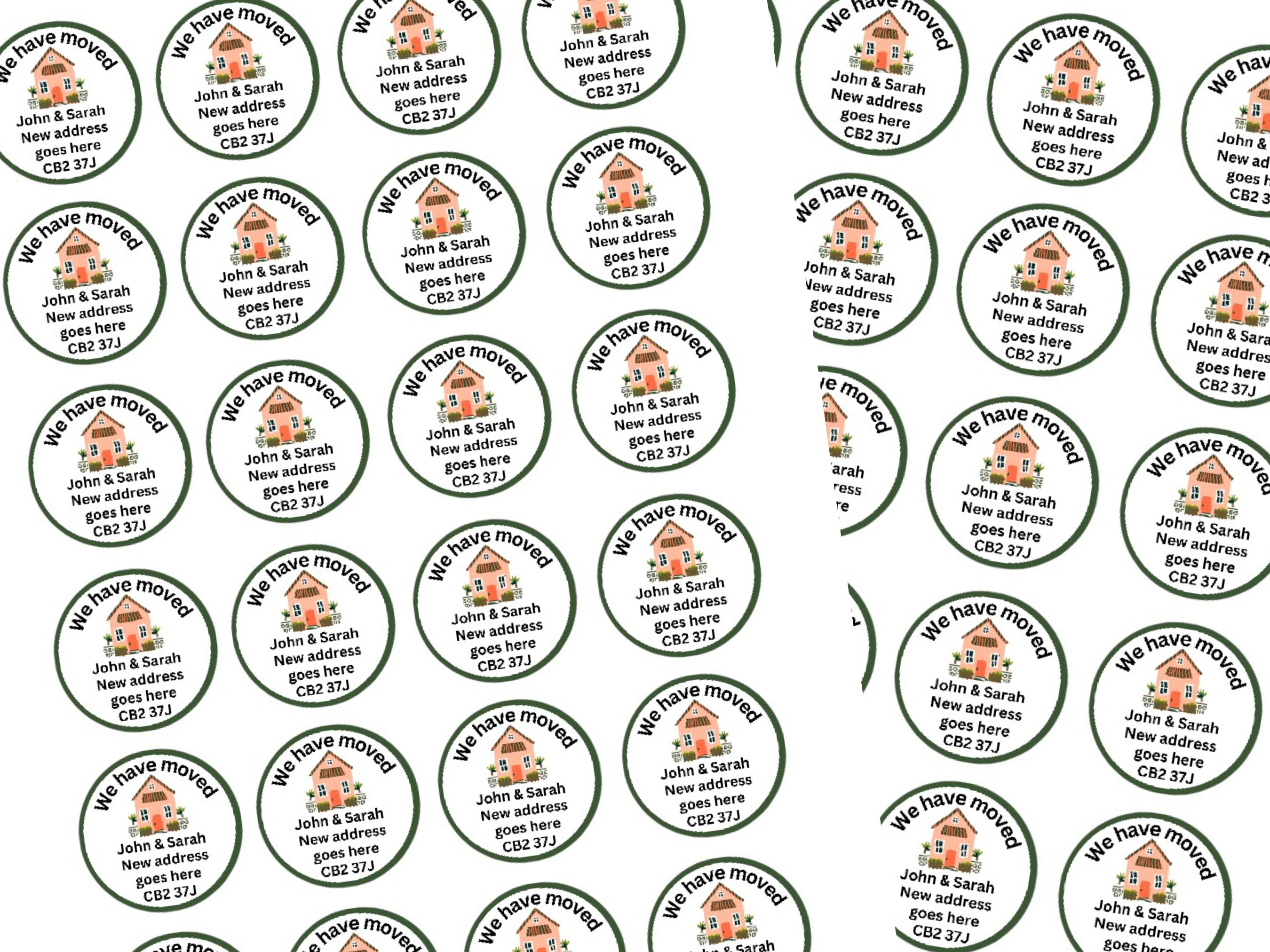 New Address Stickers: Moving Announcement Labels - Etsy UK
