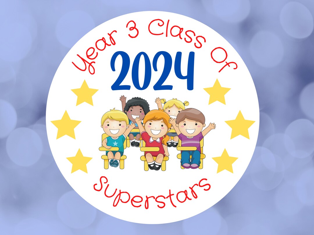 End of Year Class Stickers, Personalise Class of Stickers, Leavers ...