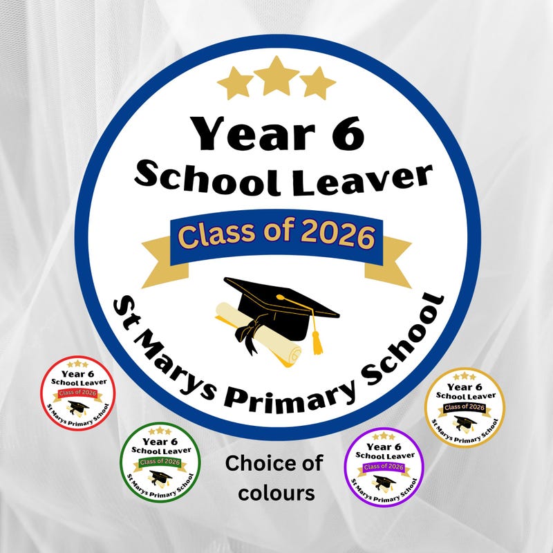 Year 6 Leavers Stickers - Etsy UK