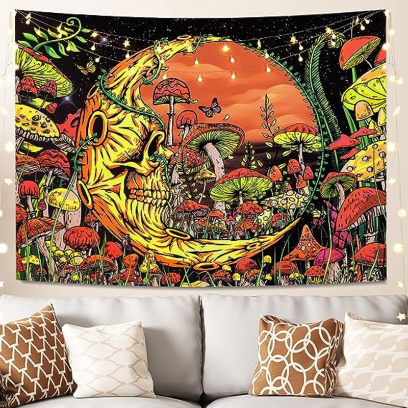 Black Light Wall Tapestry Etsy 8371