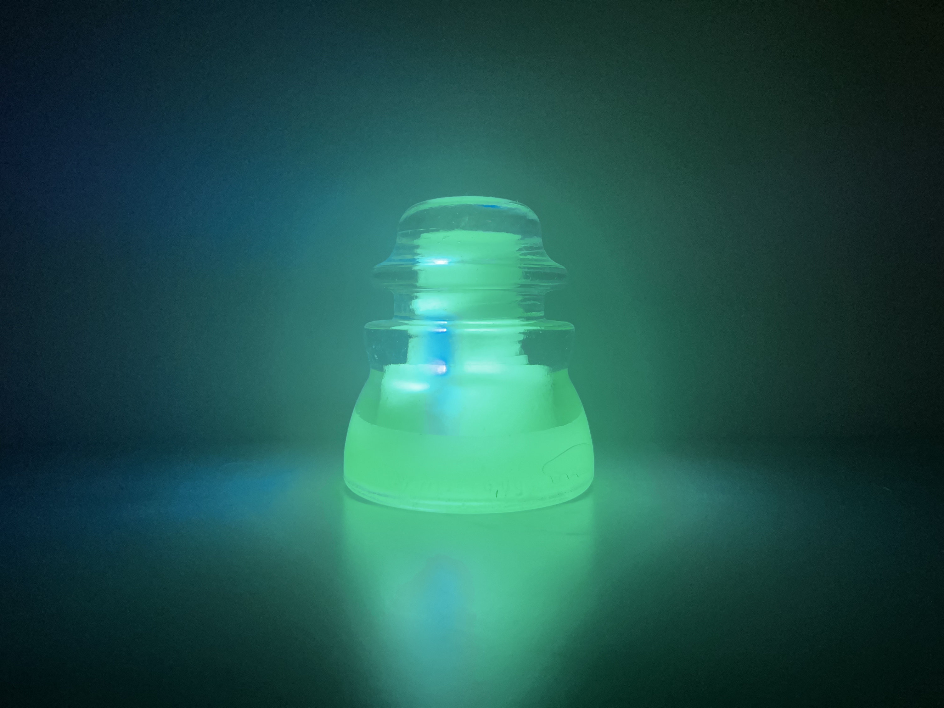 UV Glow Glass Insulator Night Light - Etsy
