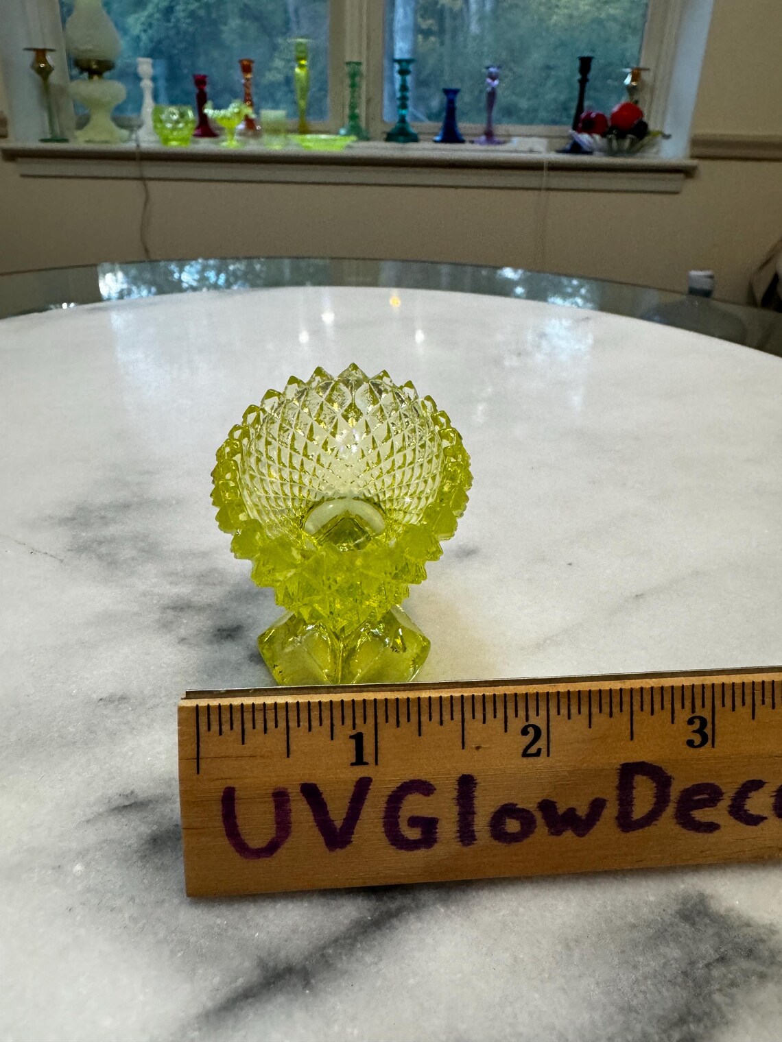 Vaseline Glass Salt Dish - Etsy