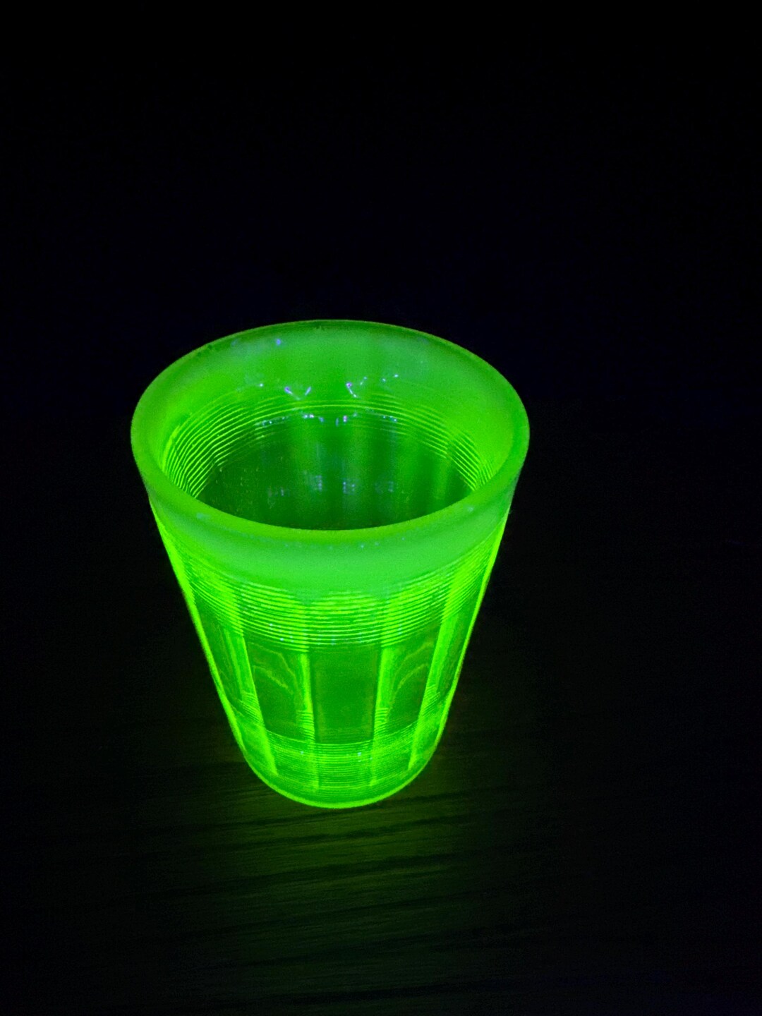 Vaseline Glass Drinking Glass - Etsy