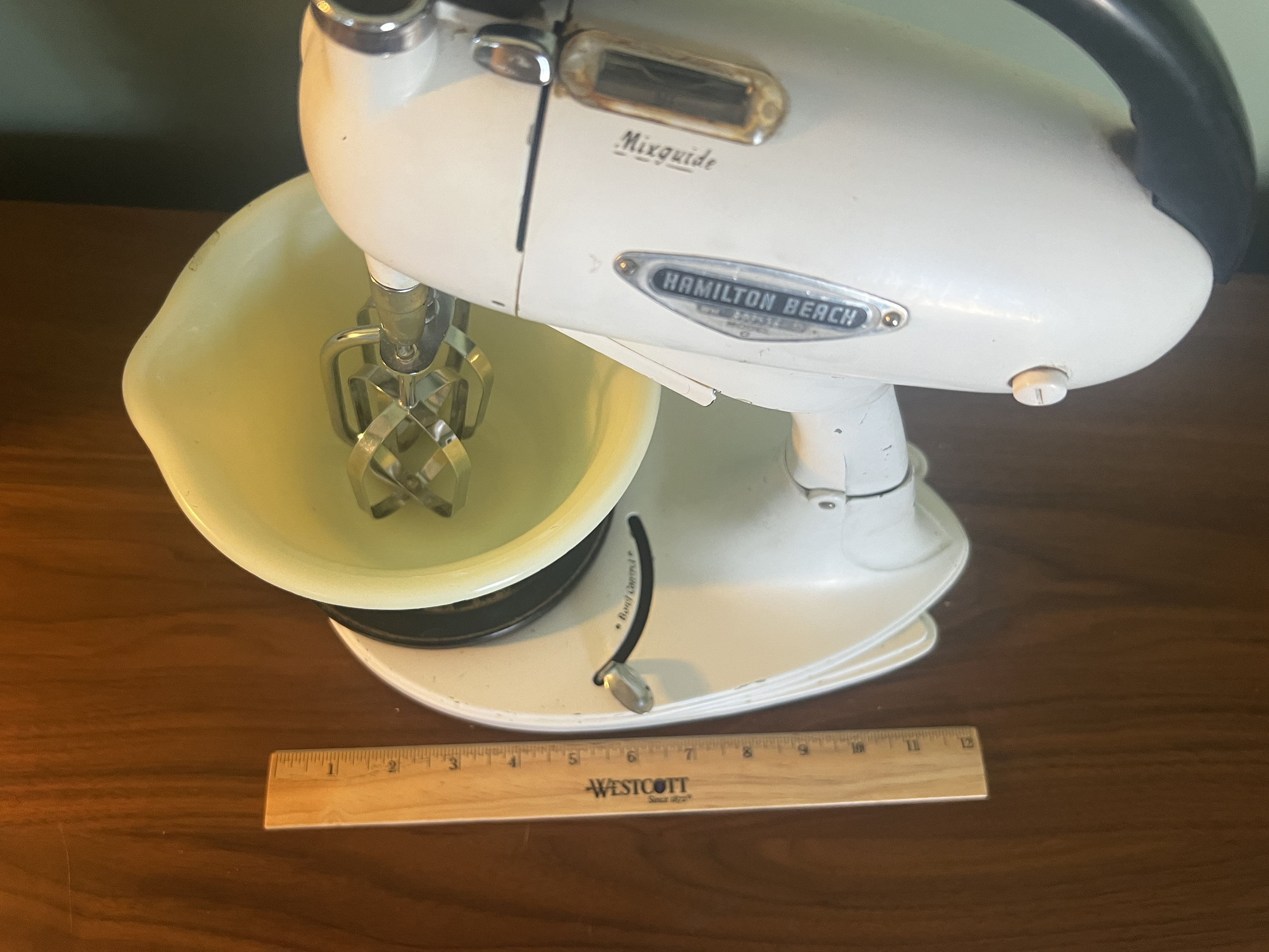 Uranium Custard Glass Hamilton Beach Stand Mixer - WORKS GREAT! - Etsy