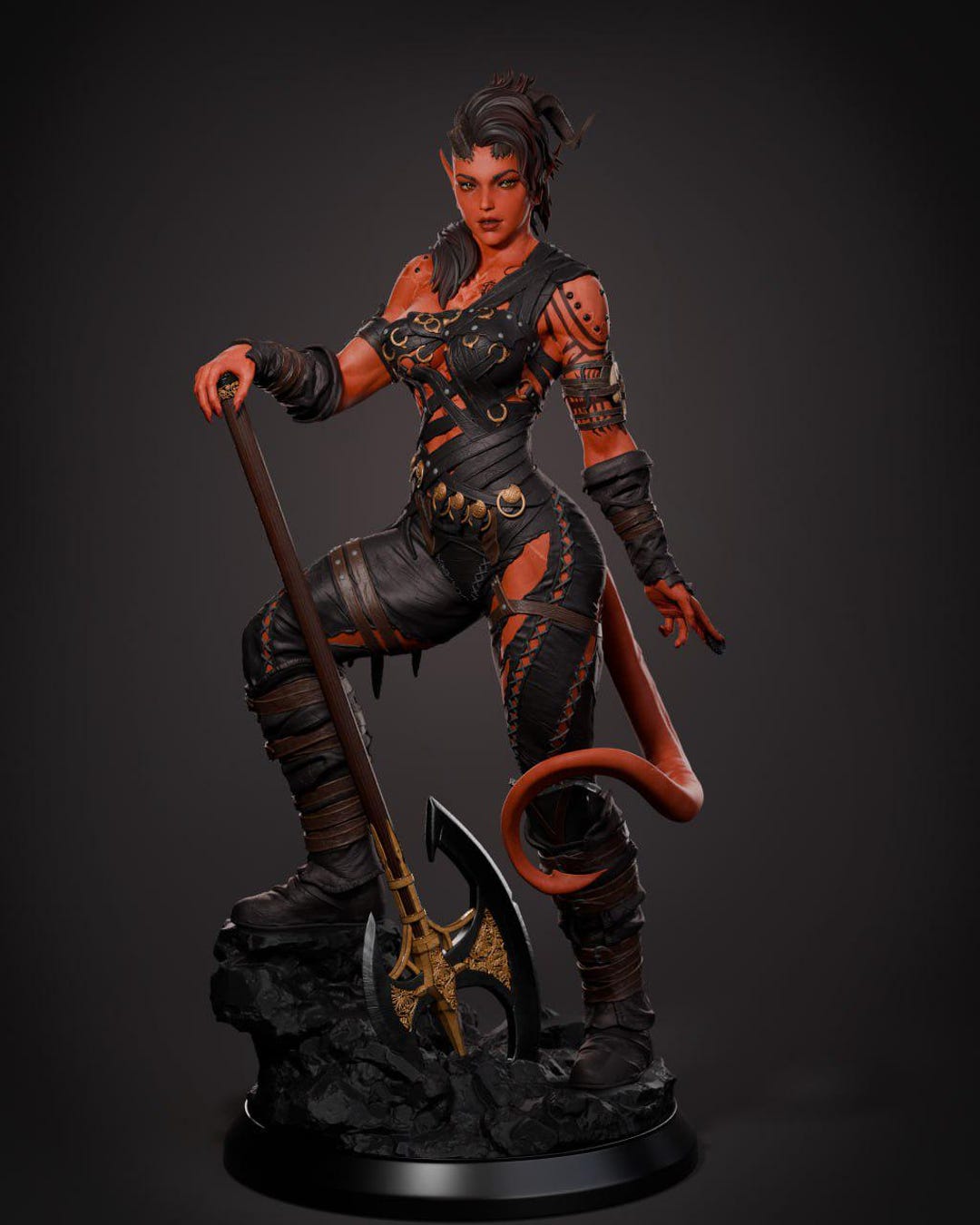 Baldurs Gate Karlach Resin Figure 12K Detail Painted or Unpainted 1/12 ...